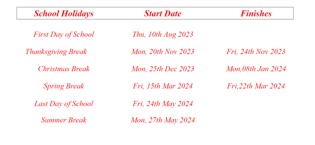 Orange County School Calendar 2023-2024 - My School District Calendar